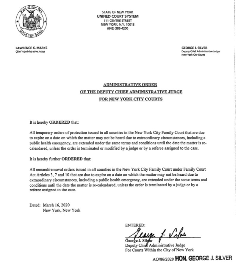 COVID19 Update News For New Yorkers With Temporary Orders Of Protection covid19-update-news-for-new-yorkers-with-temporary-orders-of-protection
