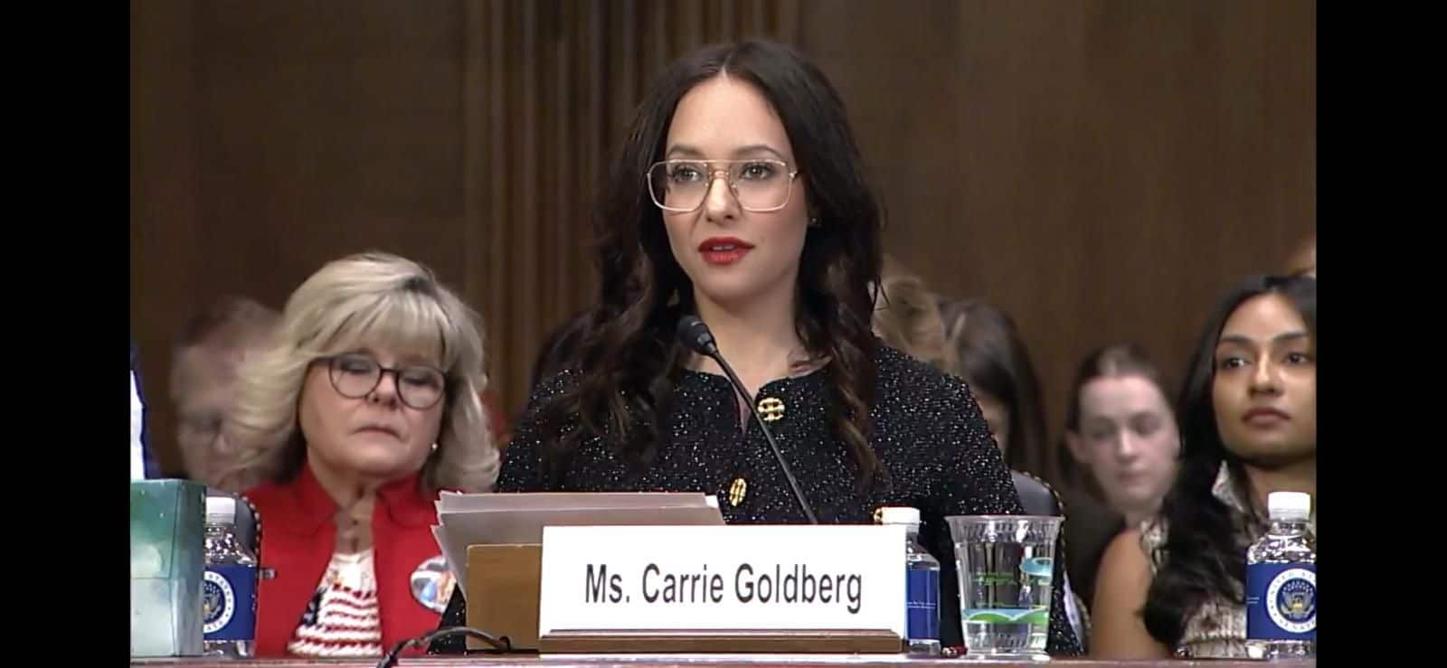 Carrie Goldberg testified to the U.S. Senate about tech accountability ...